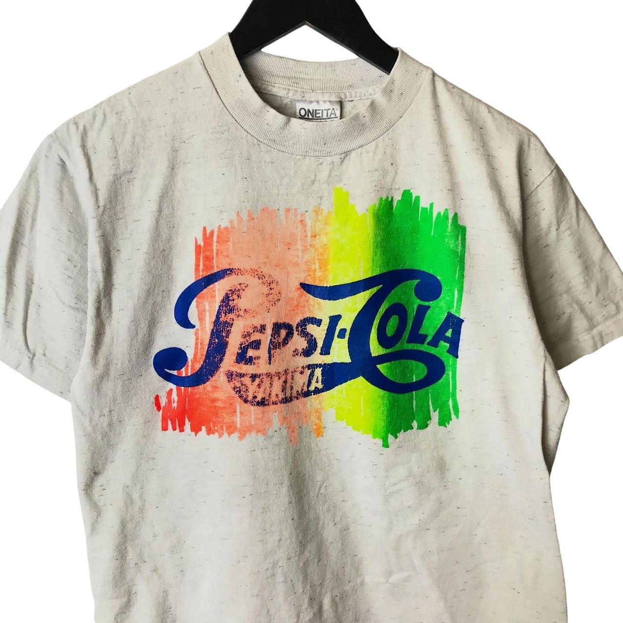Vintage 90s Oneita Pepsi-Cola Yakima T Shirt Single... - Depop