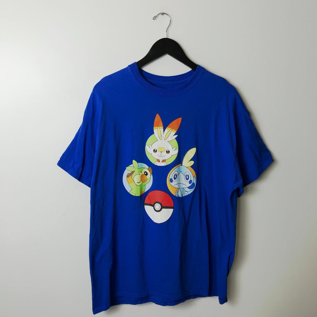 Pokemon T Shirt Adult Blue XL Extra Large Character... - Depop