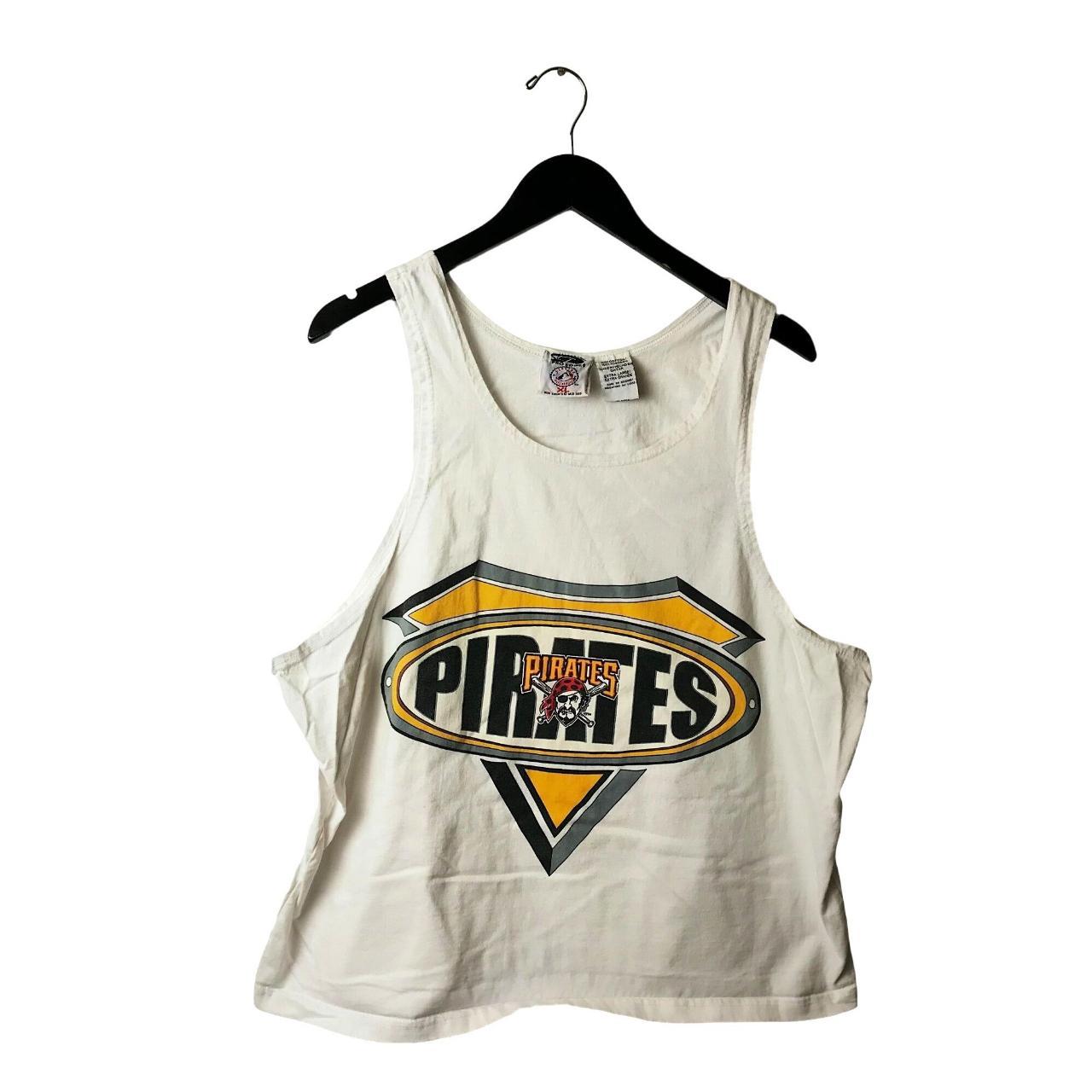 Pirates Tank Top 1999 Vintage 90s Adult White Large... - Depop
