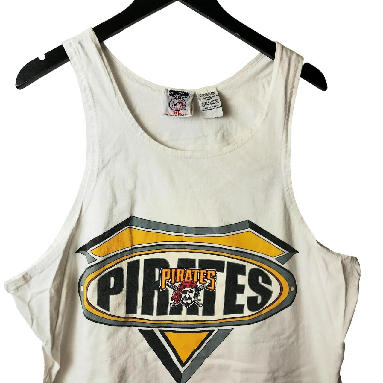 Pirates Tank Top 1999 Vintage 90s Adult White Large... - Depop
