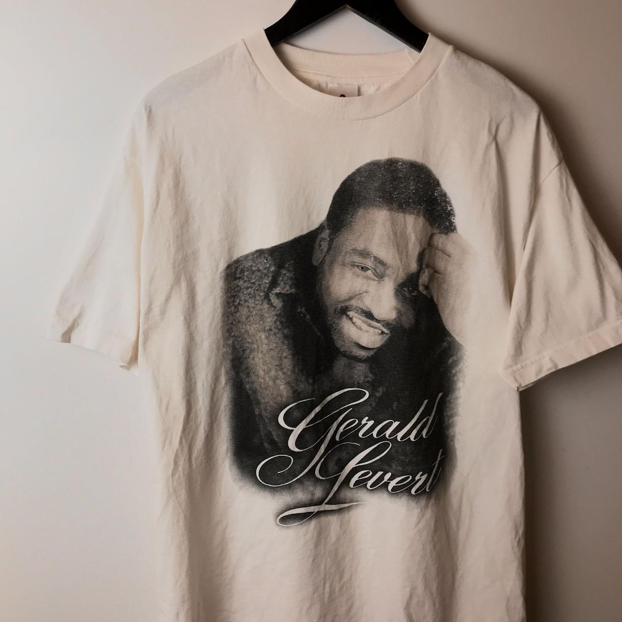Gerald Levert Rap Tee Memorial White Medium M T... - Depop