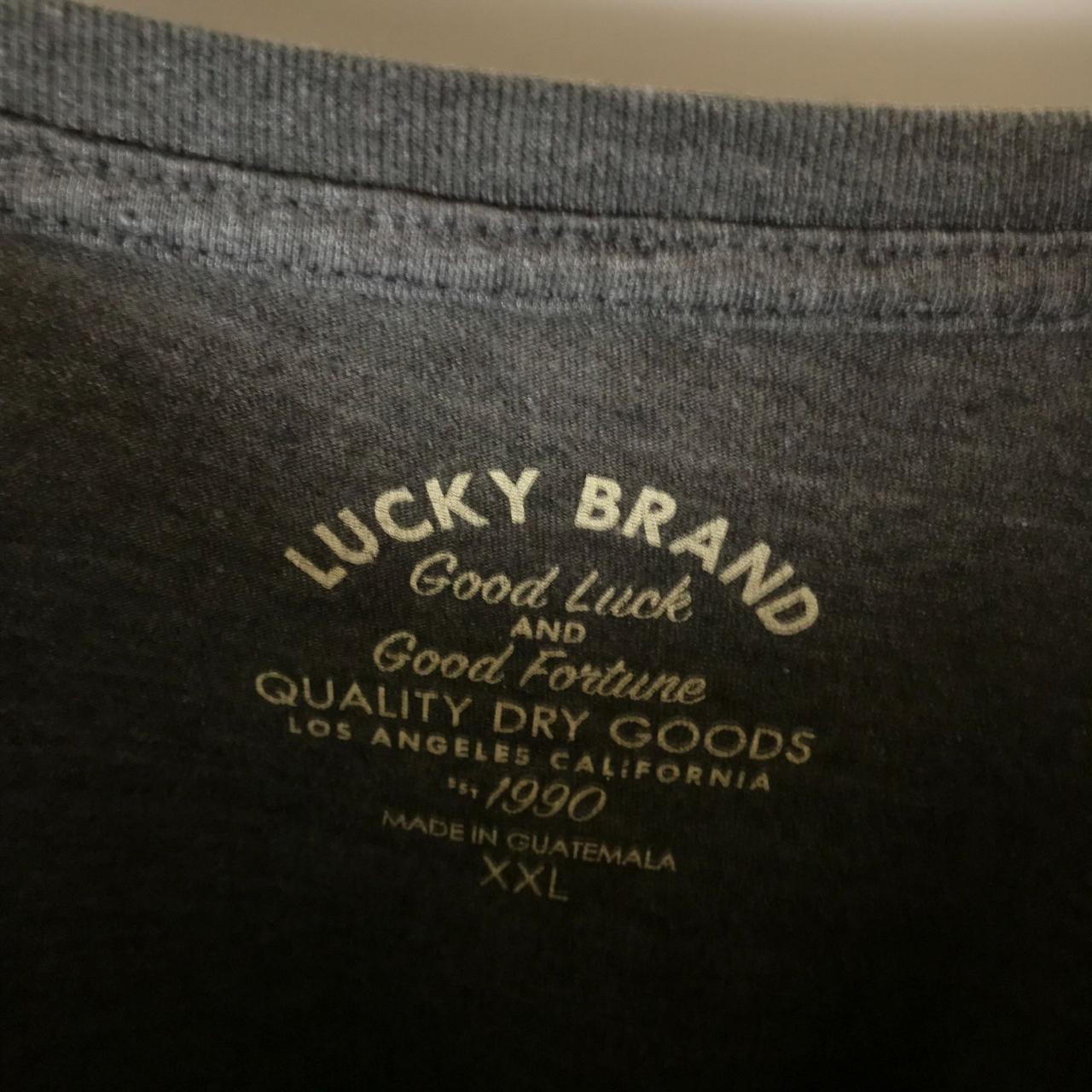 Lucky Brand Los Angeles T Shirt Gray XXL 2XL Graphic... - Depop