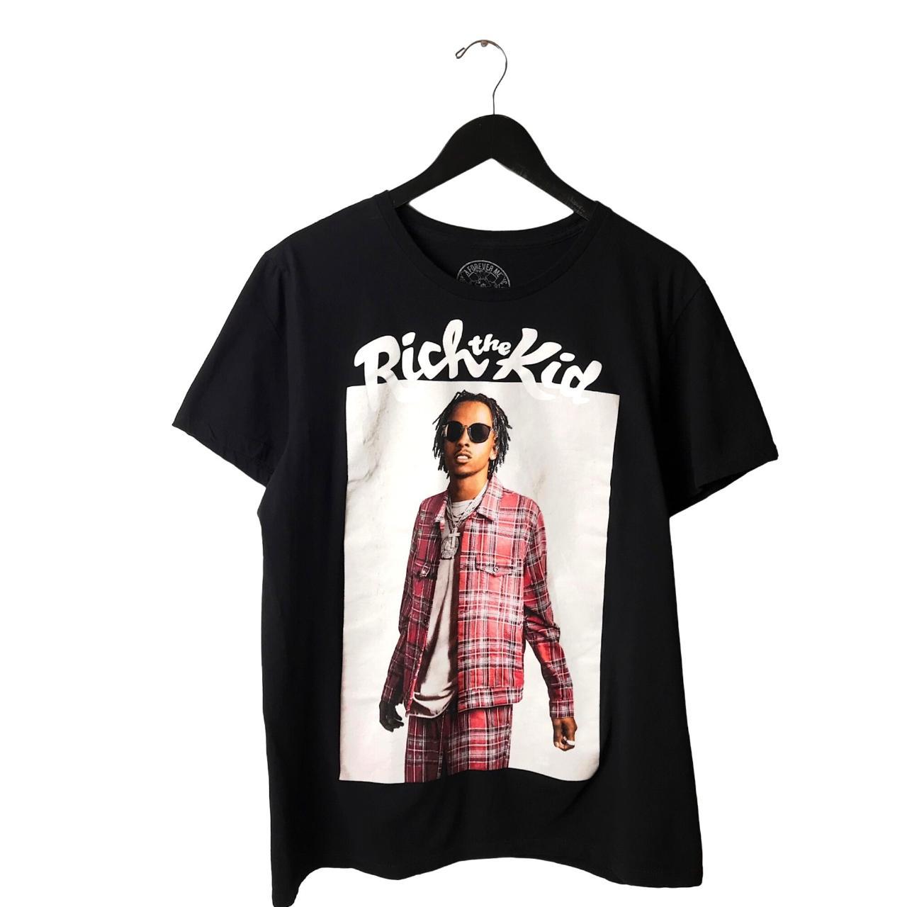 Rich the Kid Rap Tee Adult Black XL Extra Large... - Depop