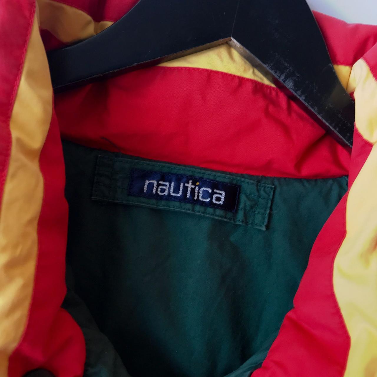 Vintage 90s Nautica Jacket Multicolor Large L Zip... - Depop