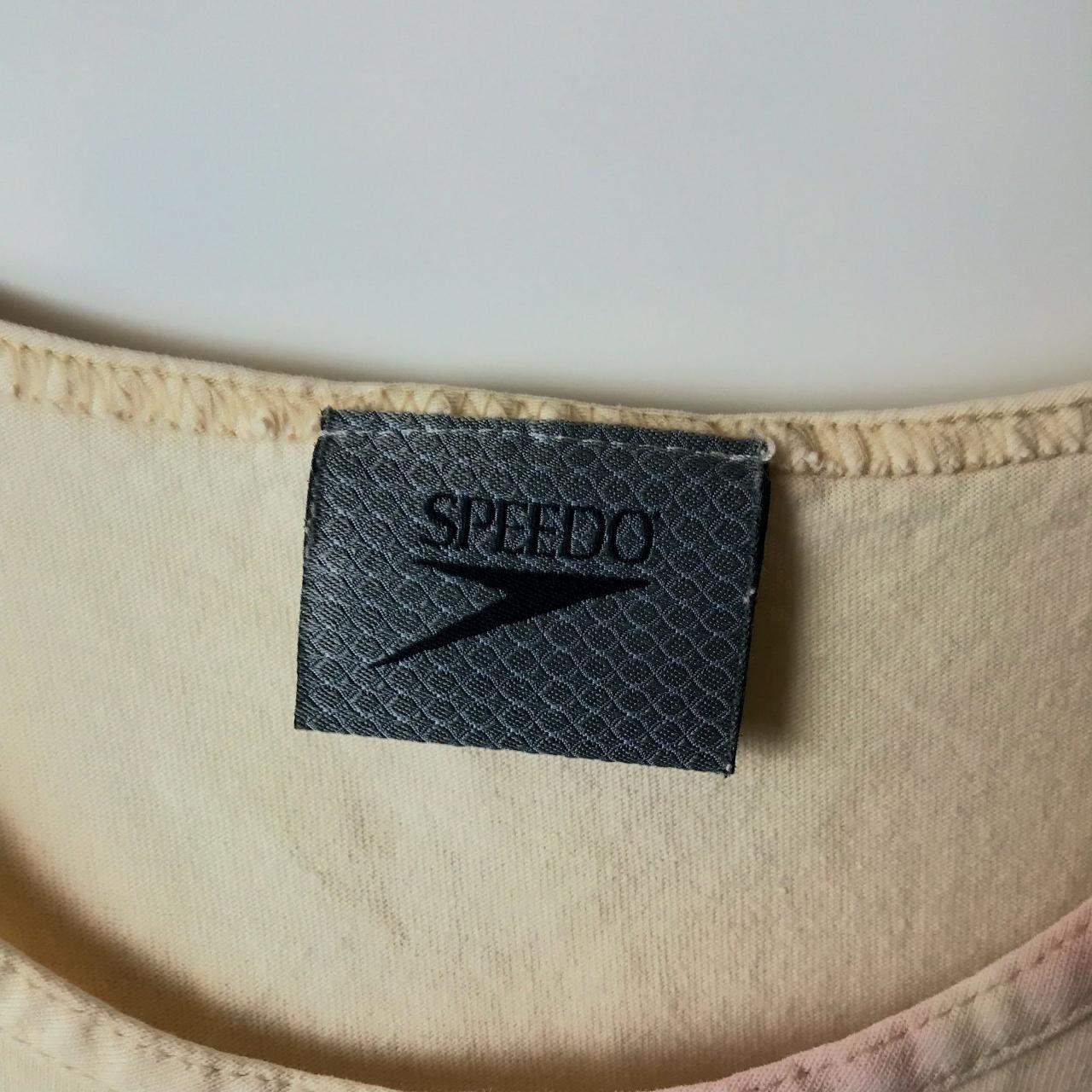Speedo Tank Top Adult Cream Medium M Vintage Beach... - Depop