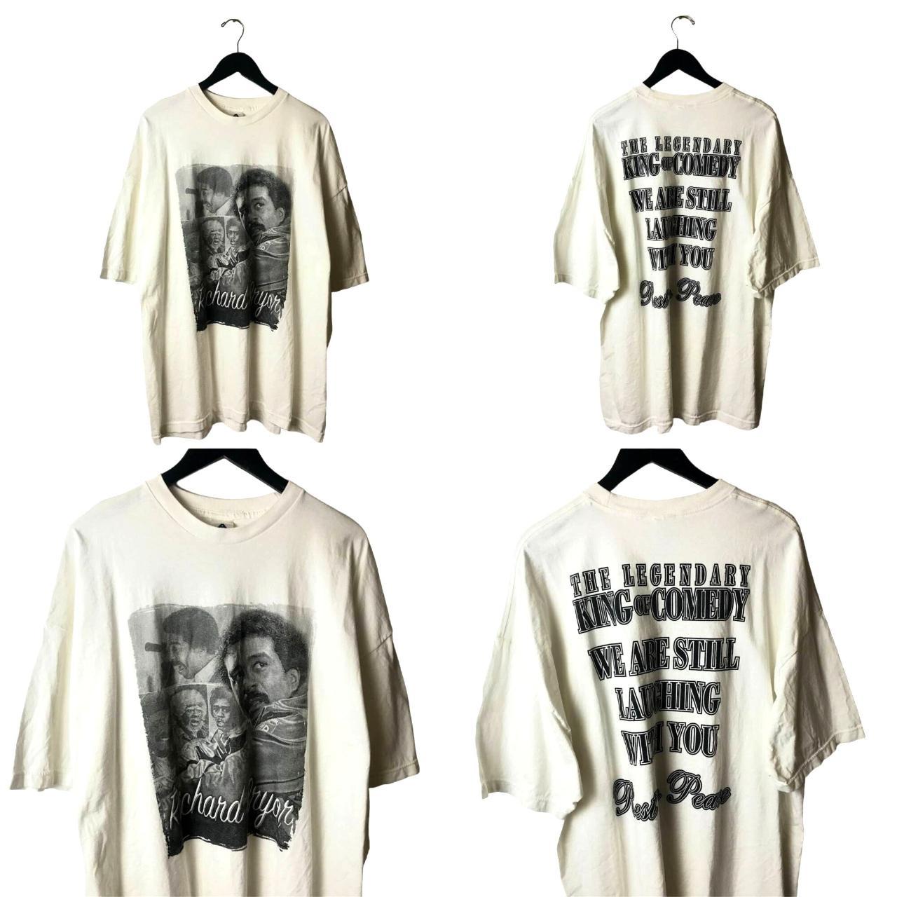 Vintage Y2K Richard Pryor Rap Tee White 2XL XXL T... - Depop