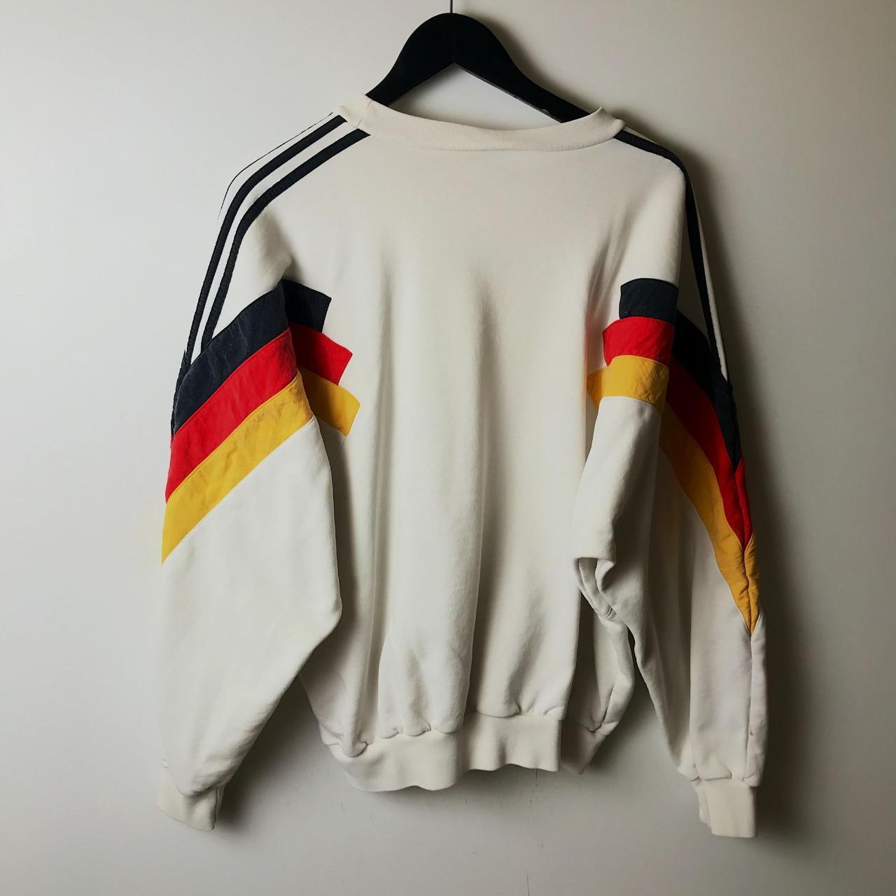 Vintage Adidas Germany Soccer Sweatshirt Crewneck... - Depop
