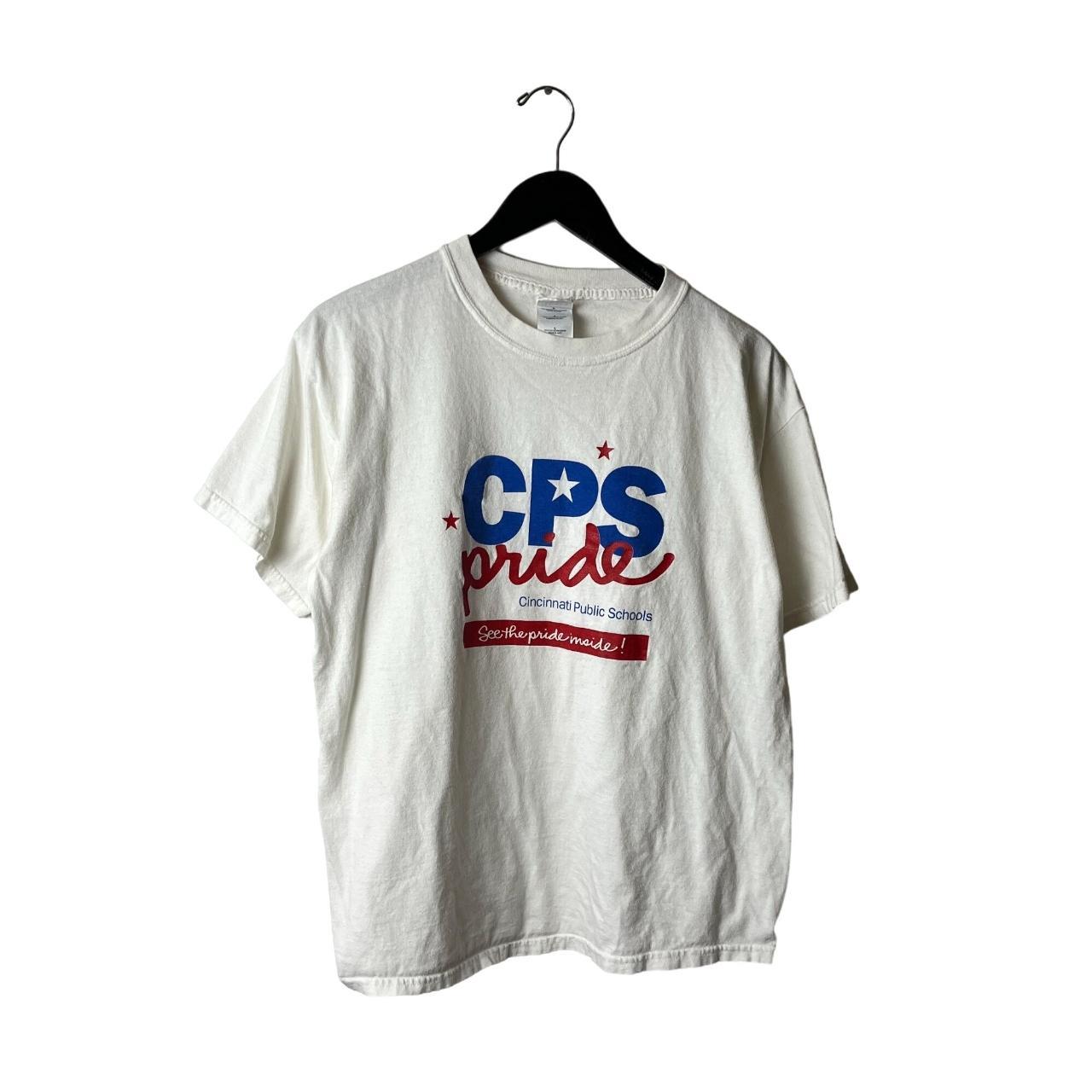 CPS Pride T Shirt Vintage 90s Y2K Adult White Medium... - Depop