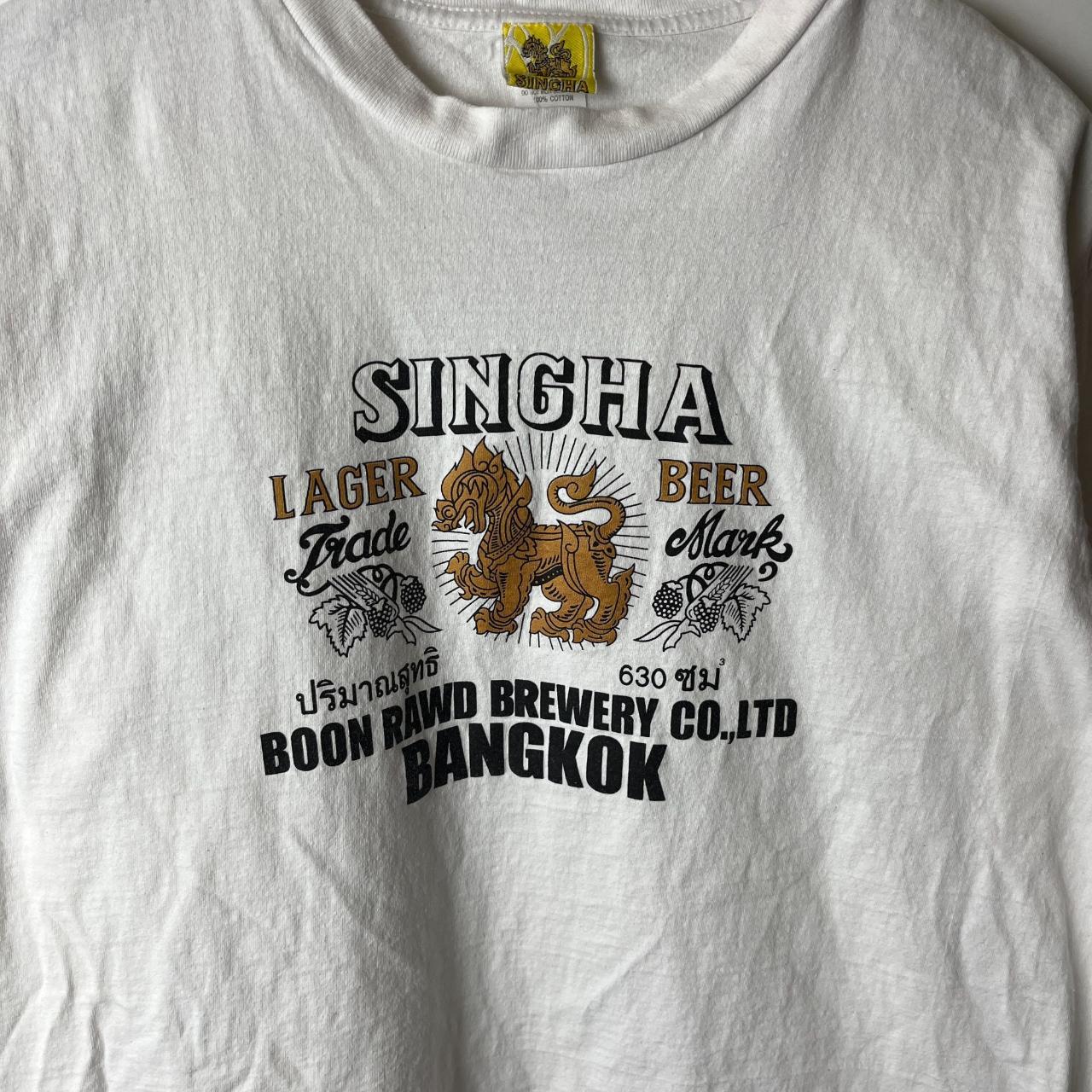 Singha Boon Rawd Brewery T Shirt Vintage Y2k Adult... - Depop