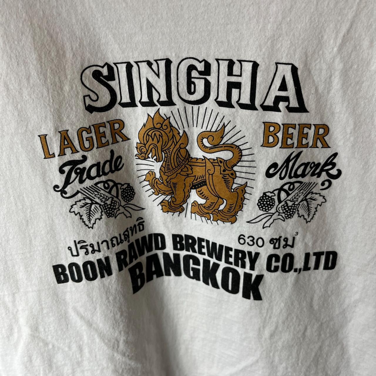 Singha Boon Rawd Brewery T Shirt Vintage Y2k Adult... - Depop