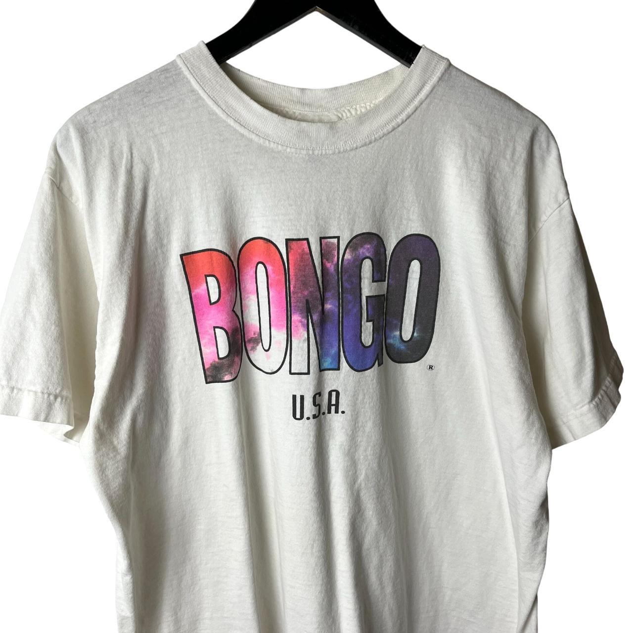Distressed Vintage 90s Bongo T Shirt White Extra... - Depop