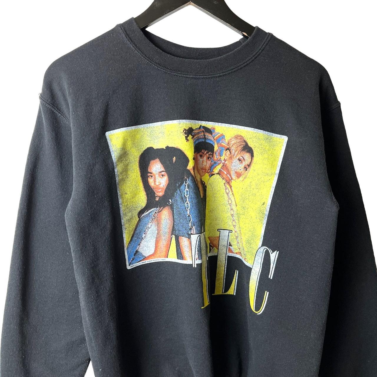 TLC Rap Sweatshirt Crewneck Black Extra Small XS... - Depop