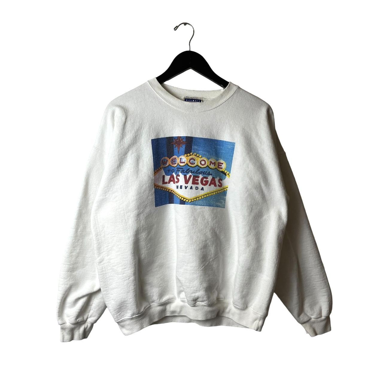 Vintage 90s Welcome To Fabulous Las Vegas Crewneck... - Depop