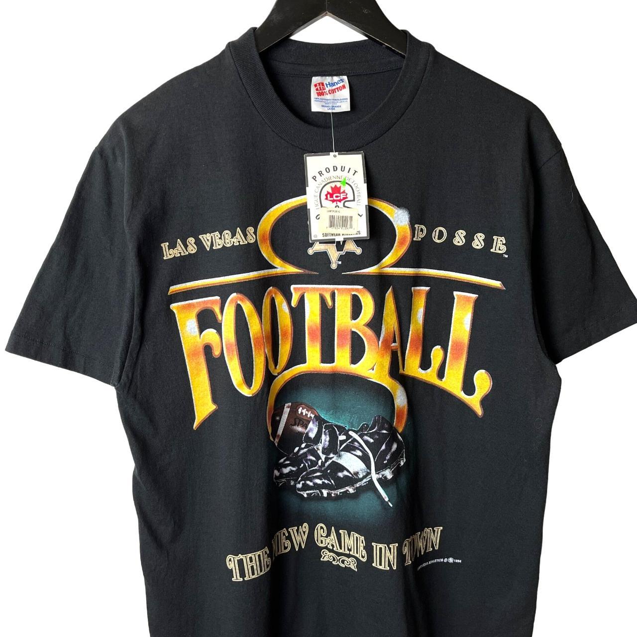 1994 Vintage 90s Las Vegas Posse Football T Shirt... - Depop