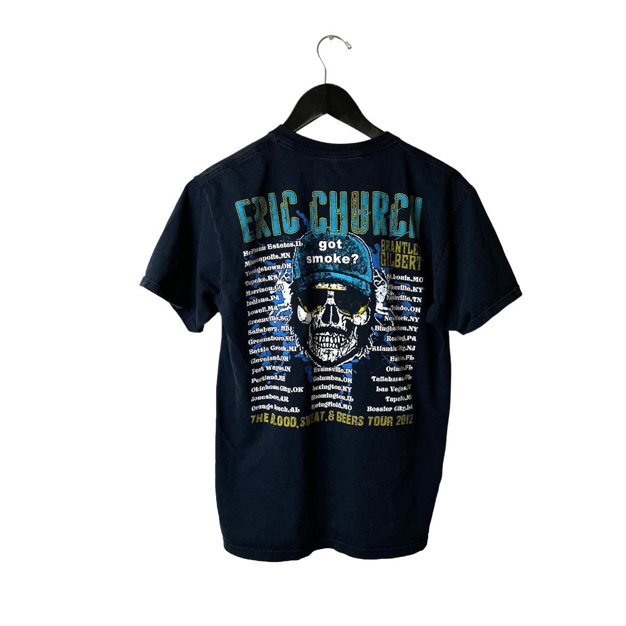 2012 Eric Church T Shirt Adult Blue Medium M Country... - Depop