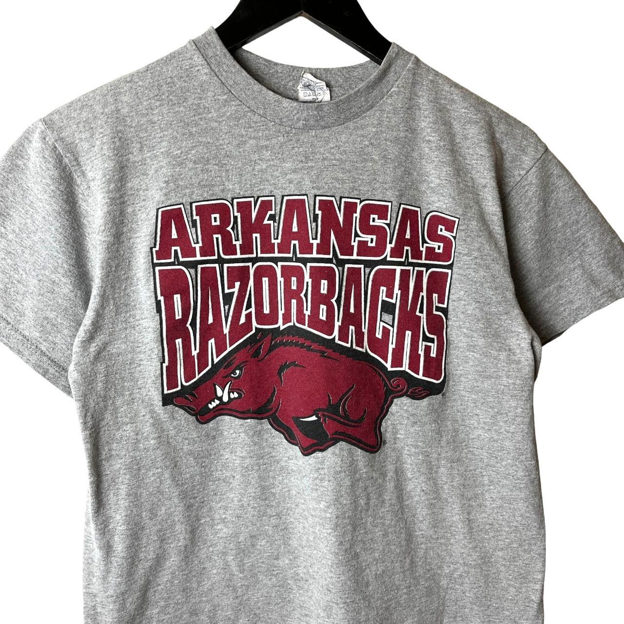 Arkansas Razorbacks T Shirt Vintage Y2K Adult Gray... - Depop