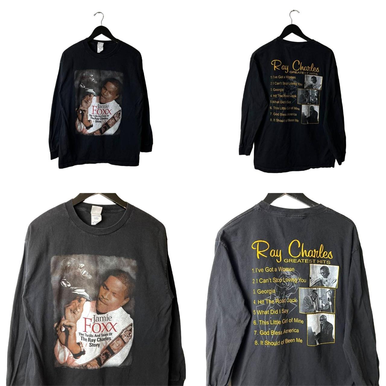 Vintage Y2K The Ray Charles Story Movie Tee T Shirt... - Depop