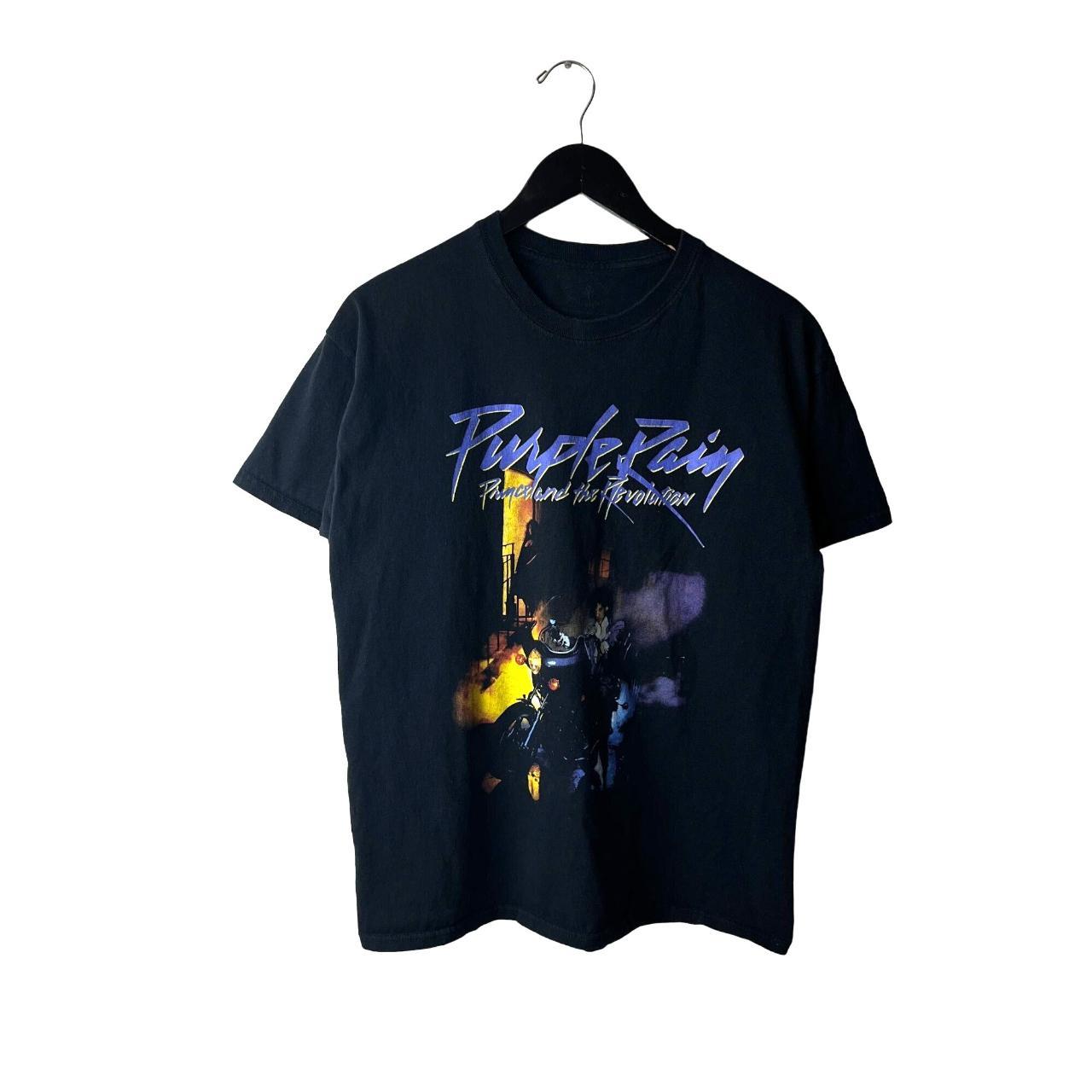 Prince Purple Rain T Shirt Adult Black Large L Depop