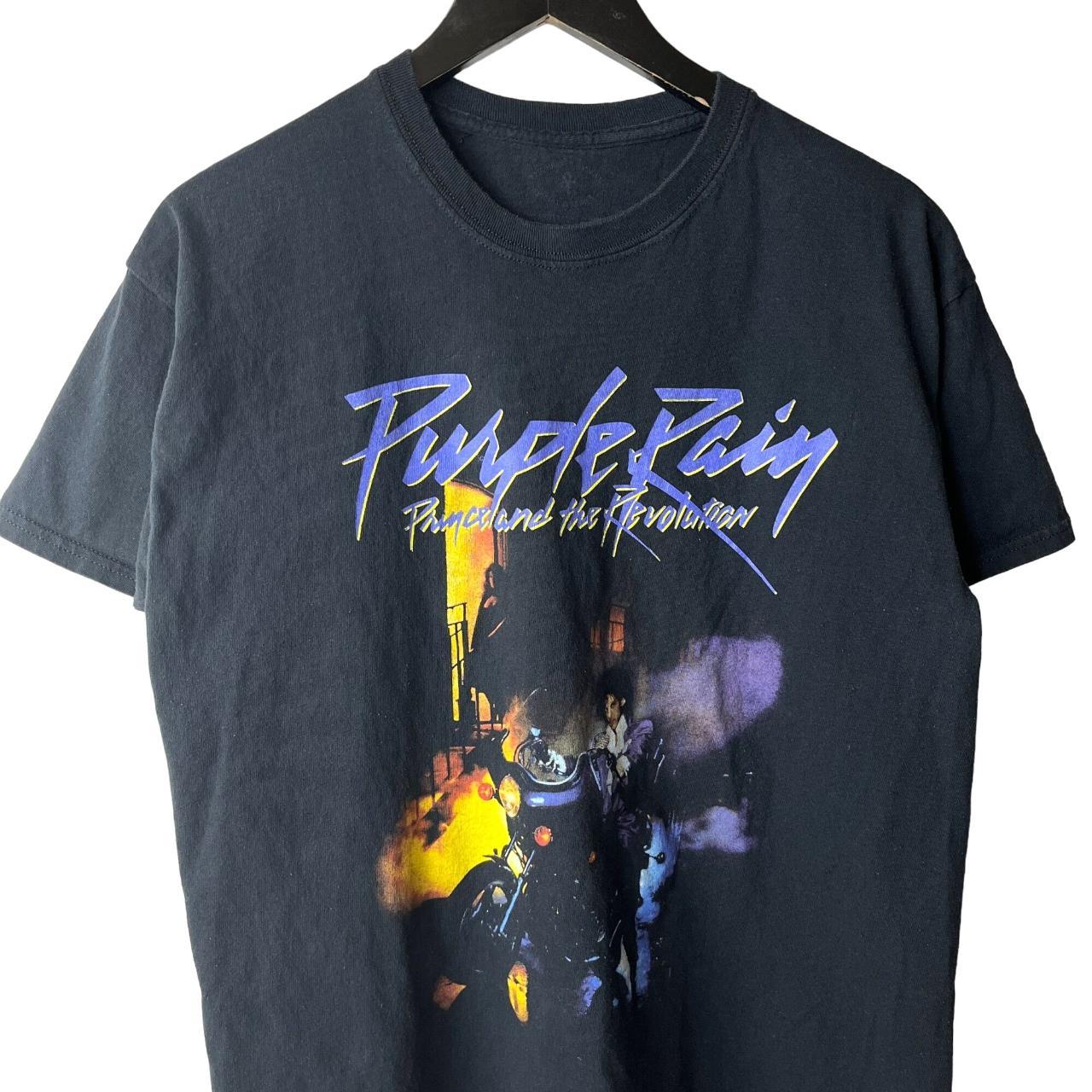 Prince Purple Rain T Shirt Black Large L Romantic... - Depop