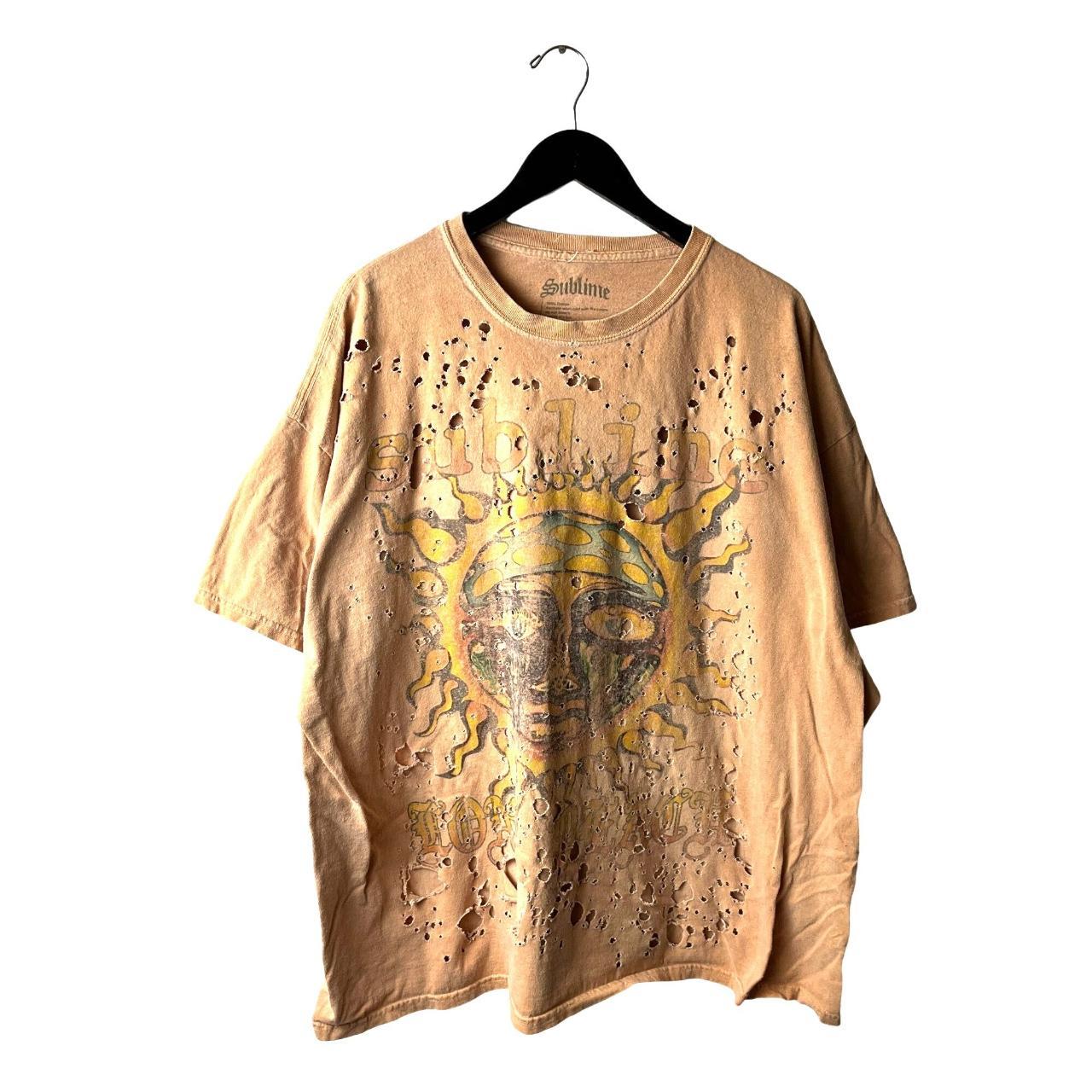 Oversized Distressed Sublime T Shirt Large L Womens... - Depop