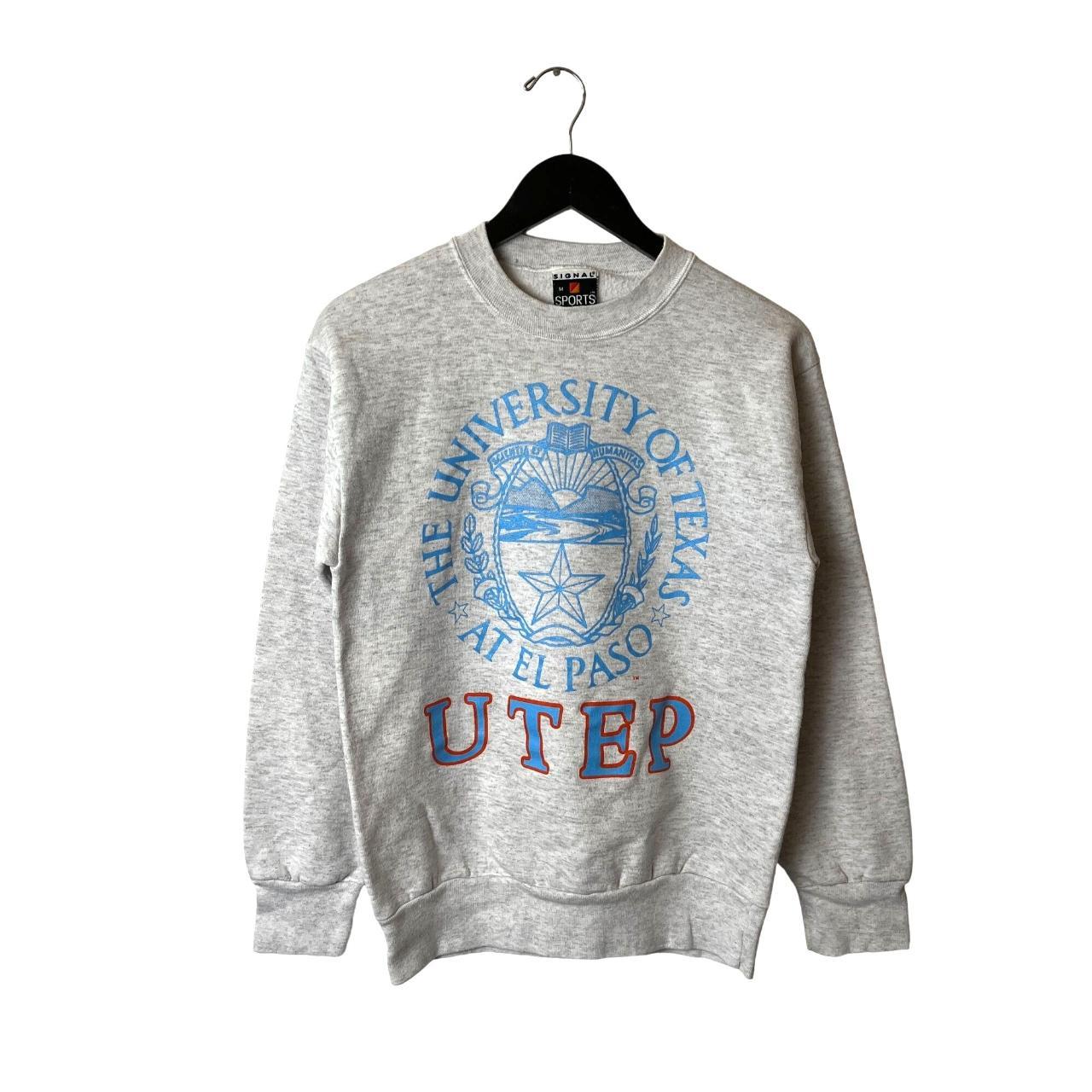 Vintage 90s University of Texas UTEP Crewneck... - Depop