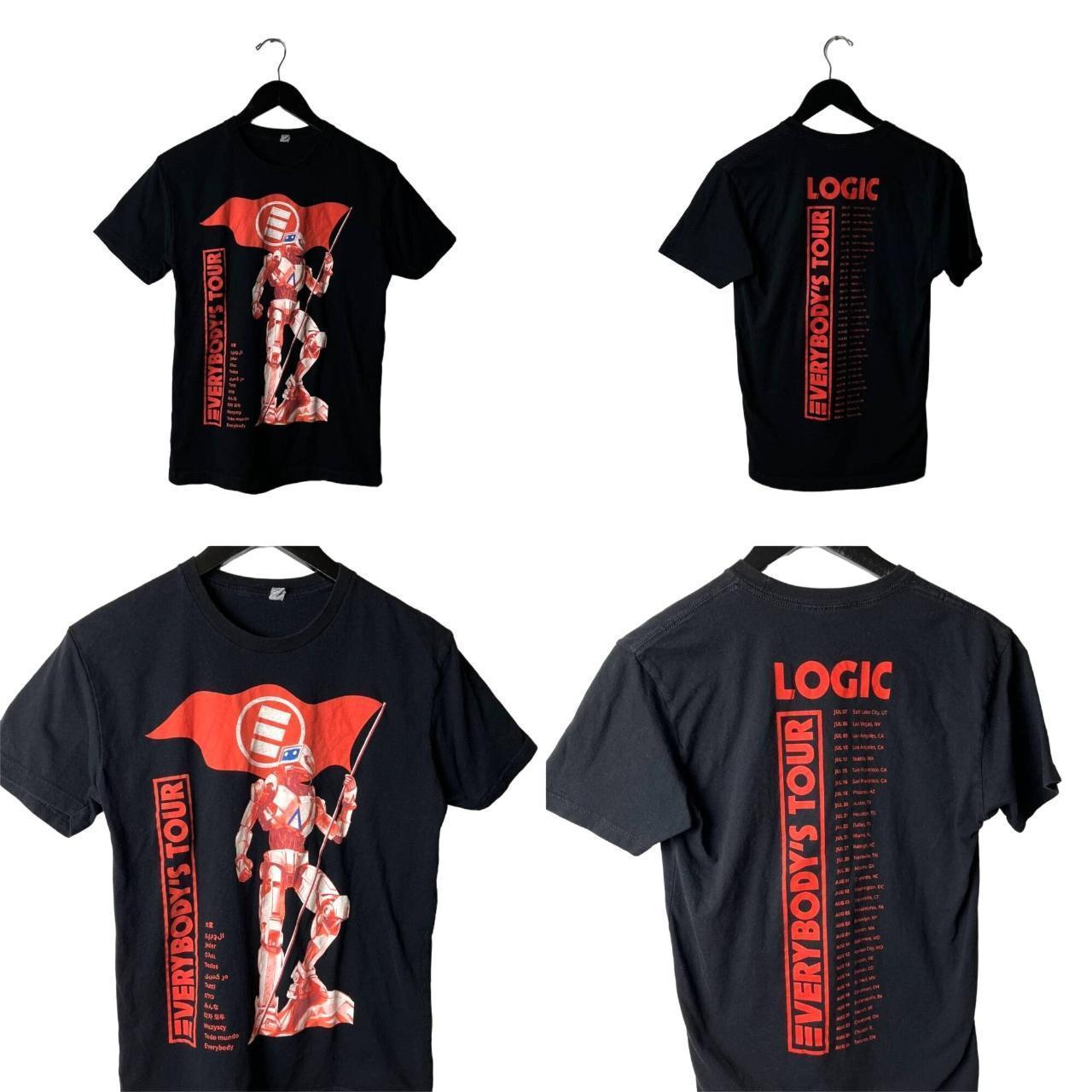 Logic Rap Tee T Shirt Black Small S Album Graphic... - Depop