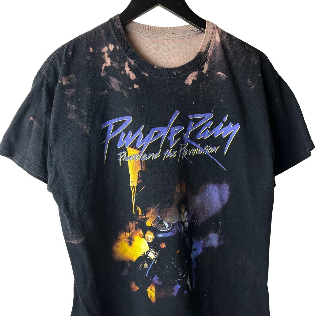Prince Purple Rain T Shirt Black Brown Large L Rock... - Depop