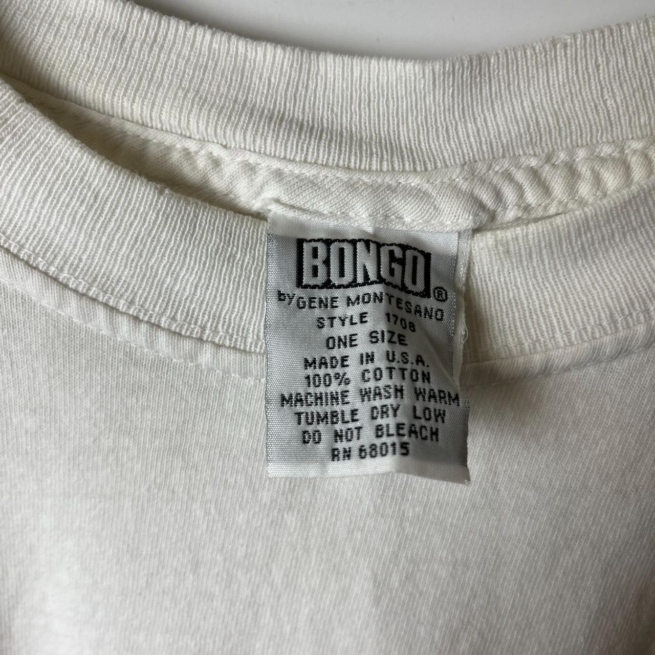 Distressed Vintage 90s Bongo T Shirt Adult White... - Depop