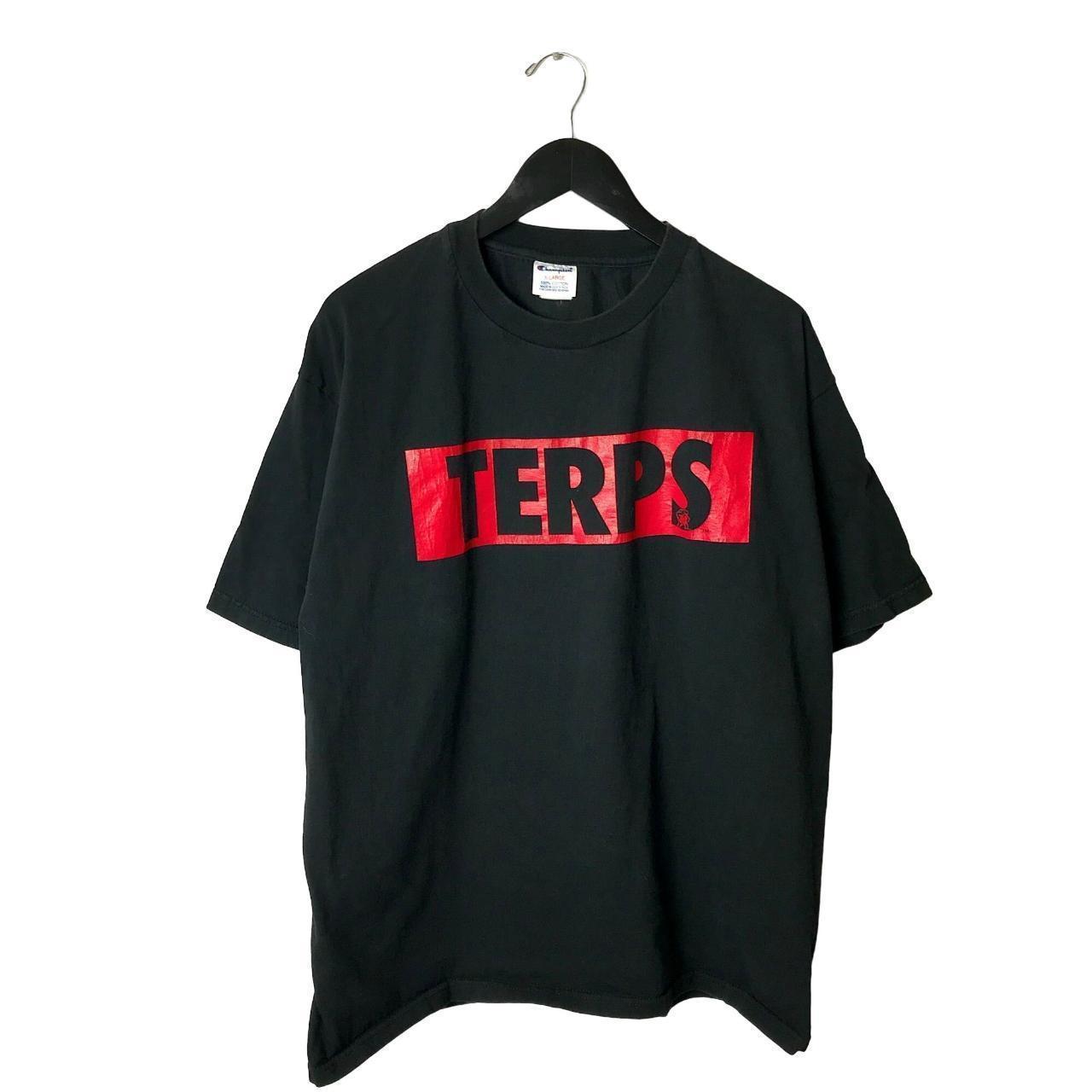 00s Vintage Champion Terps T Shirt Sports Double... - Depop