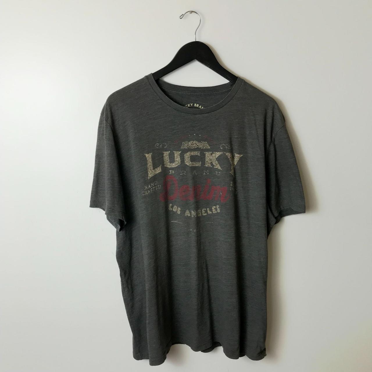 Lucky Brand Los Angeles T Shirt Adult Gray XXL 2XL... - Depop