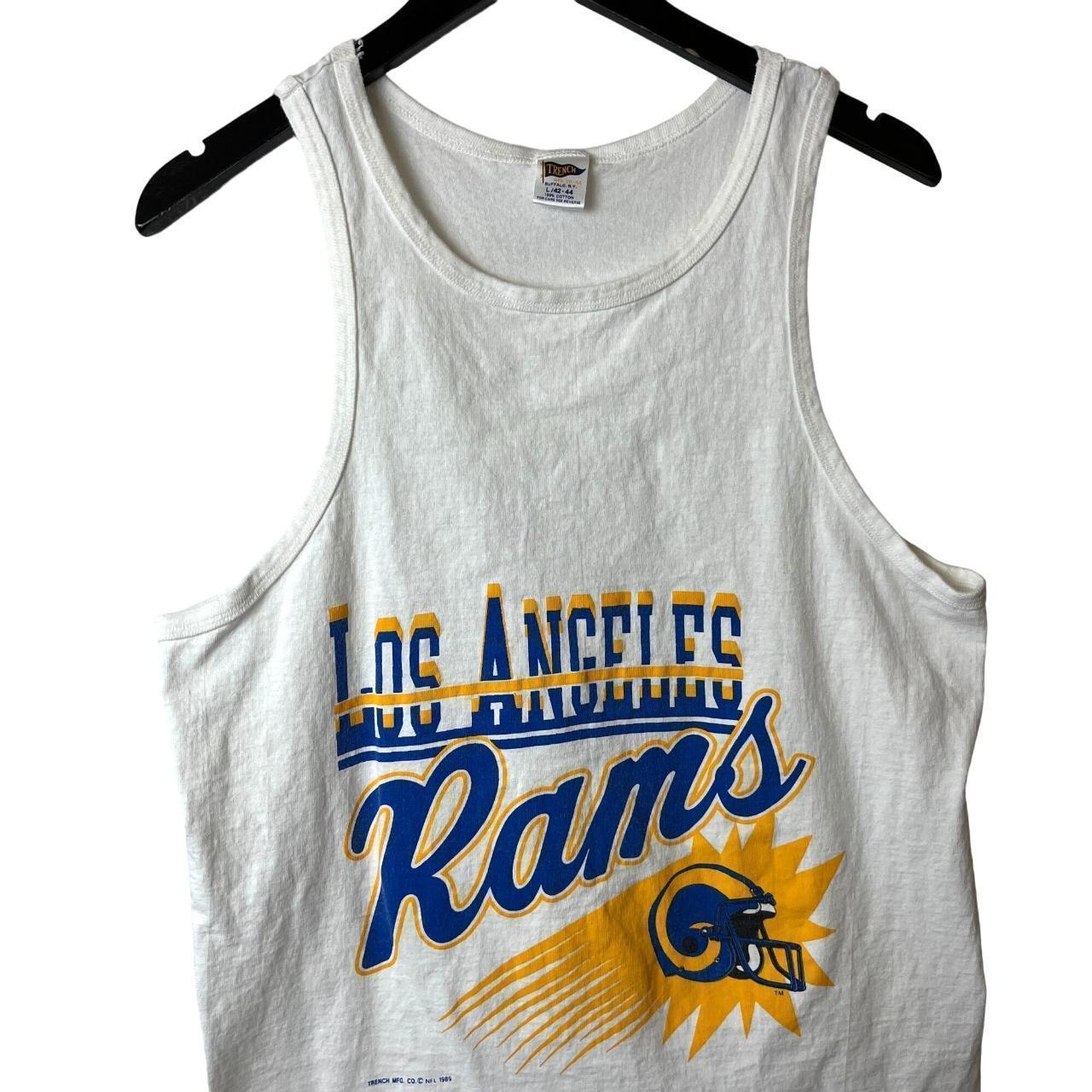 1989 Vintage 80s Los Angeles Rams Tank Top Womens... - Depop