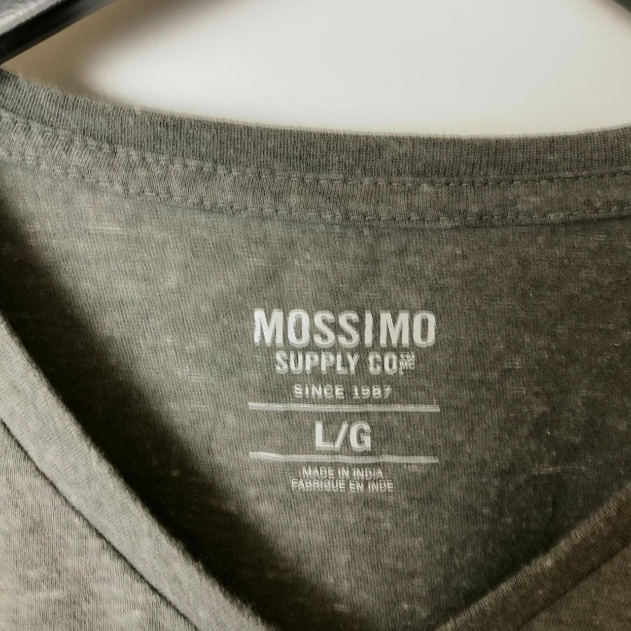 Mossimo T Shirt Surf Graphic Tee Gray Large L V-Neck... - Depop