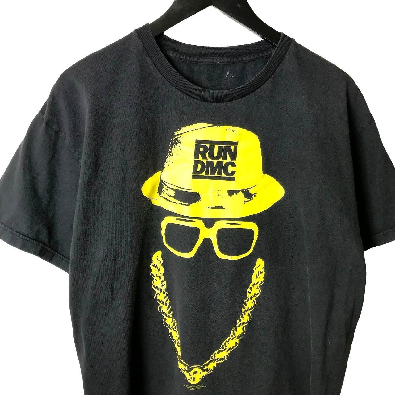 Run DMC Rap Tee Graphic Tee Black Large L T Shirt... - Depop