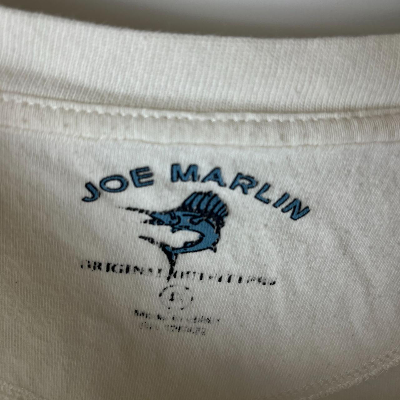 Joe Marlin T Shirt White Big & Tall 5LT Fishing... - Depop