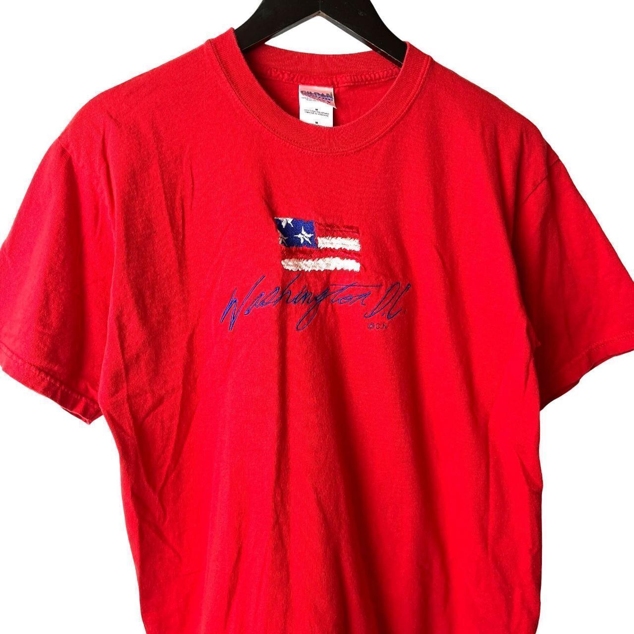 Vintage Y2K Washington DC T Shirt Adult Red Medium M... - Depop
