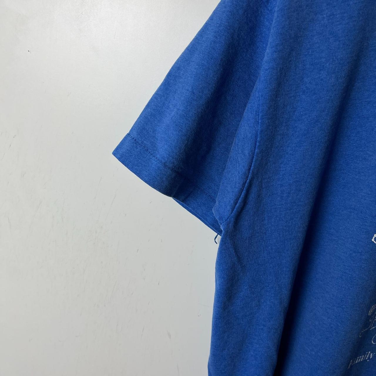 Vintage 90s Hop Skip Jump T Shirt Large L Adult Blue... - Depop