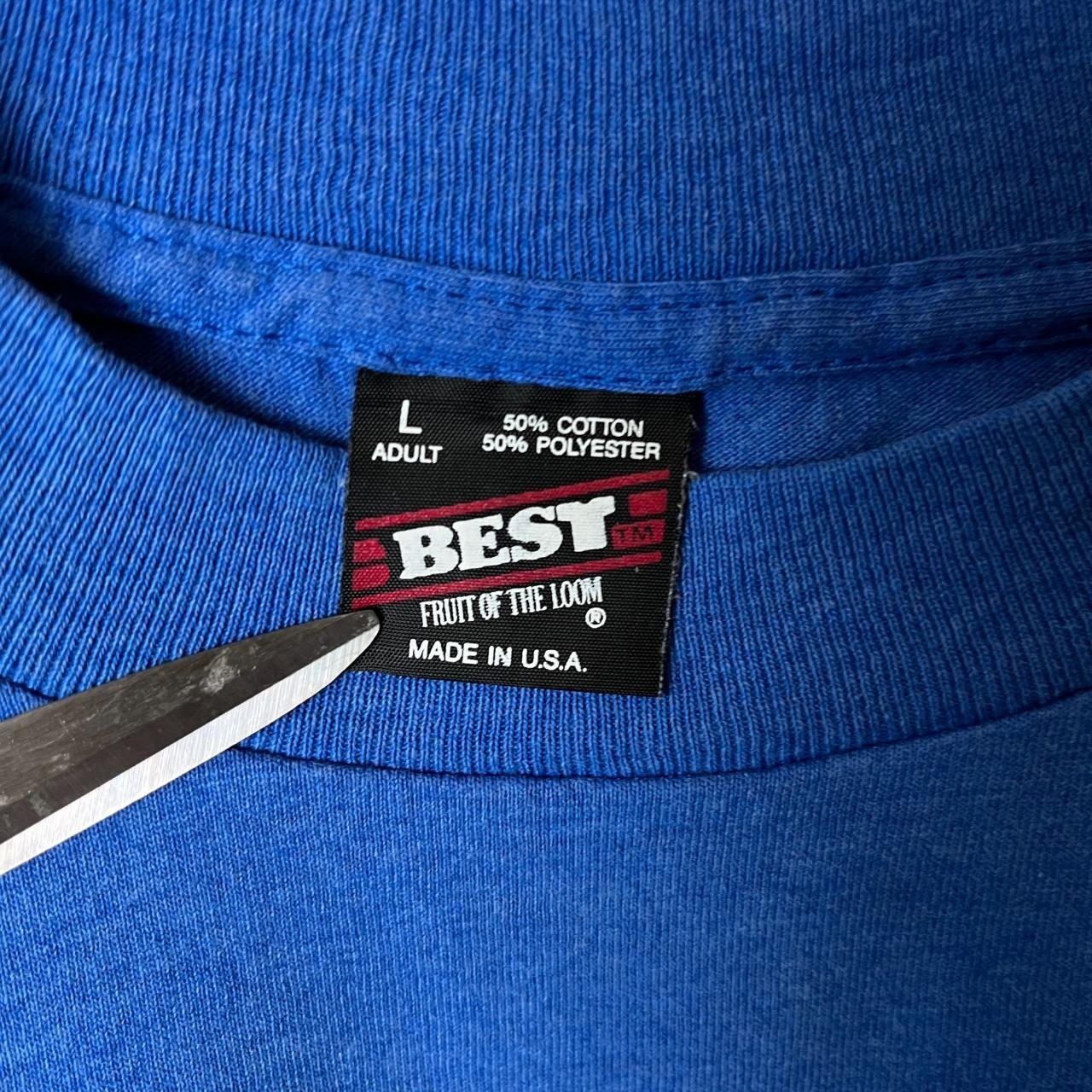 Vintage 90s Hop Skip Jump T Shirt Large L Adult Blue... - Depop