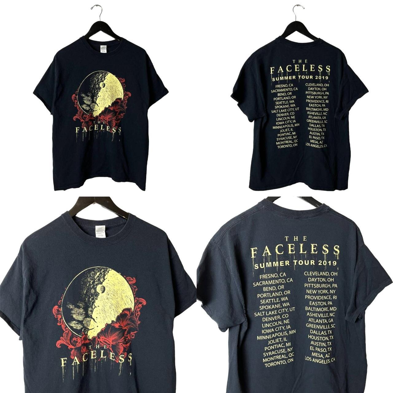 2019 The Faceless T Shirt Large L Black Graphic Tee... - Depop