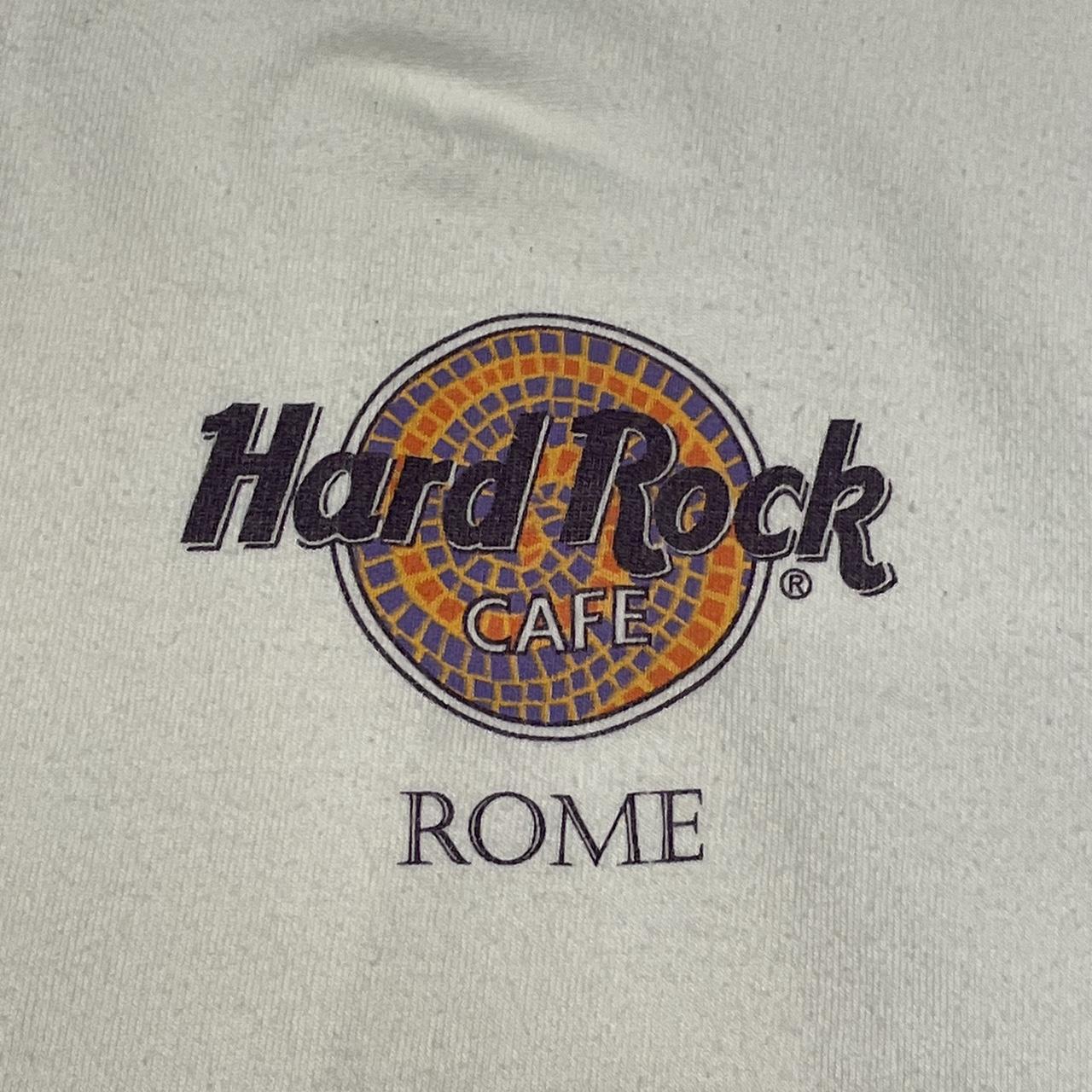 Vintage Hard Rock Cafe Rome T-Shirt Size... - Depop