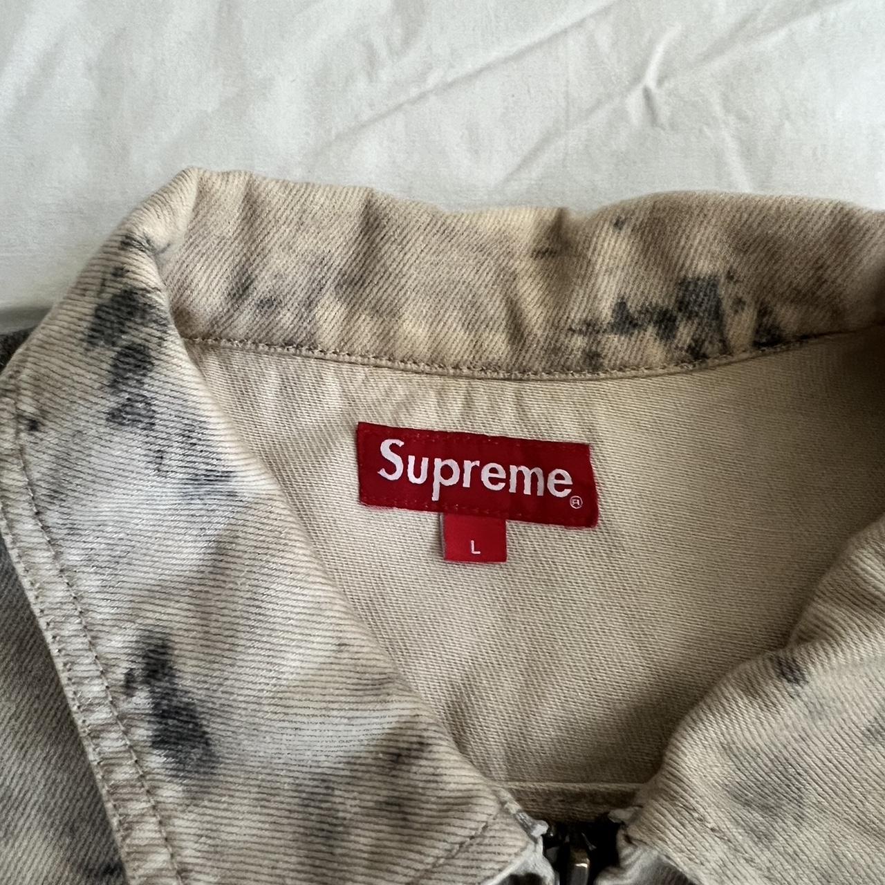 Supreme Is Love Denim Work Jacket No flaws 23 chest... - Depop