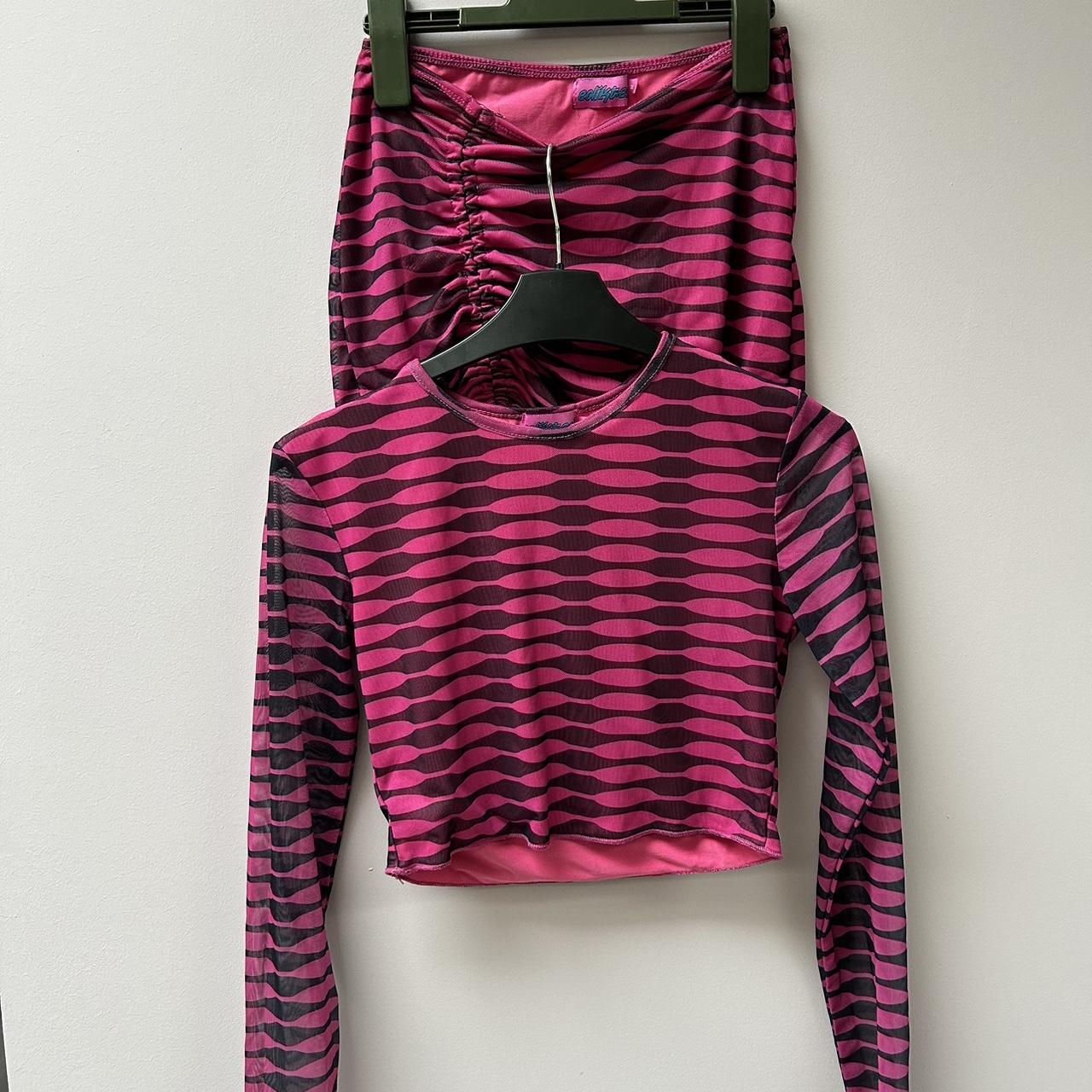 Edikted pink set, size medium in both, only worn... - Depop