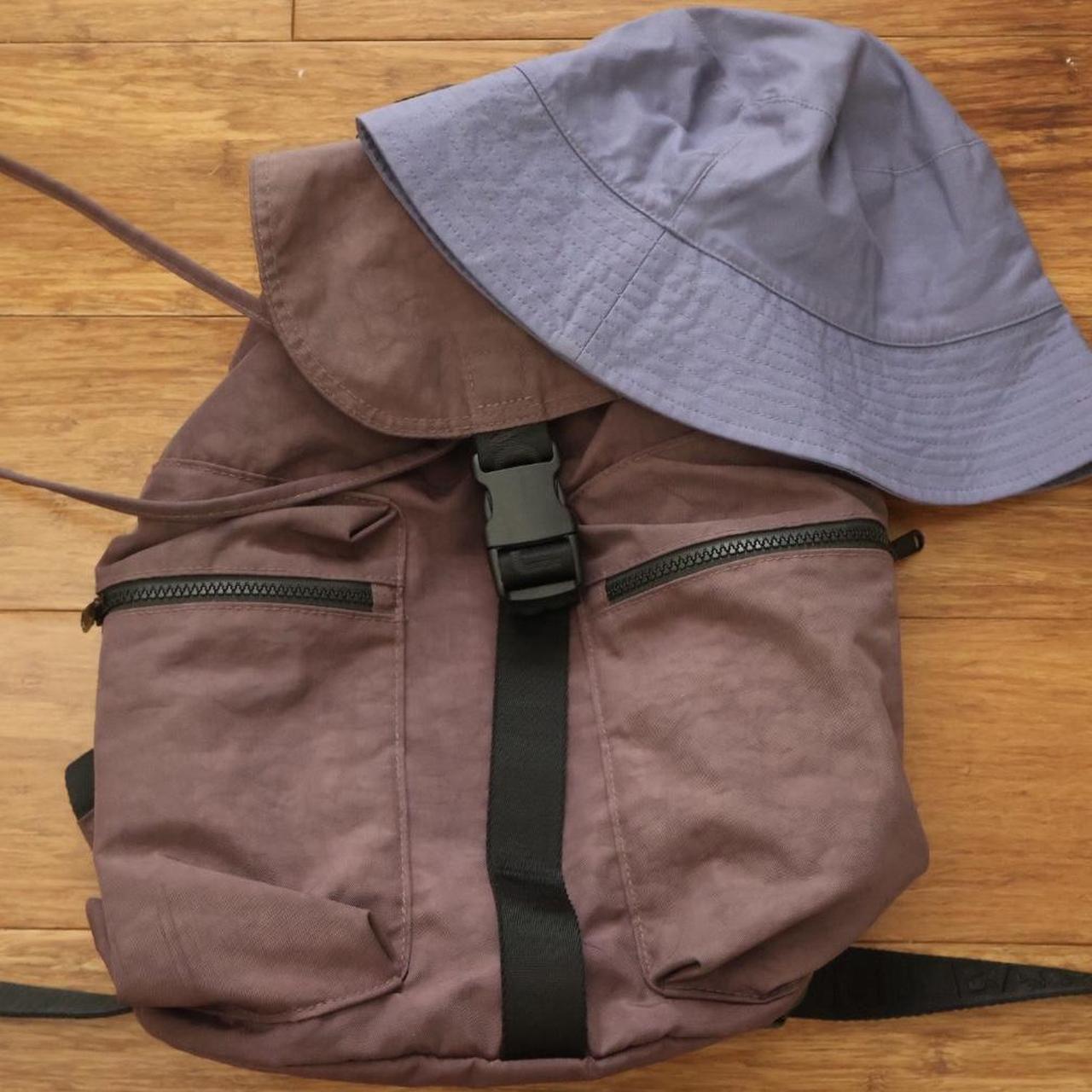 Baggu sports backpack with bucket hat. - bag has... - Depop
