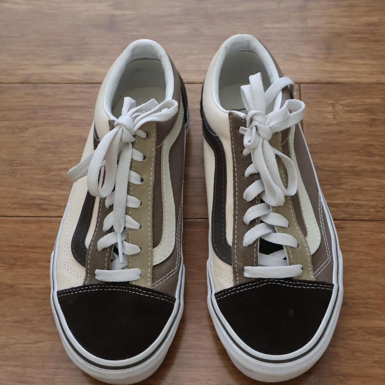 Vans two-tone sneakers size US 7.5 womens mens size... - Depop