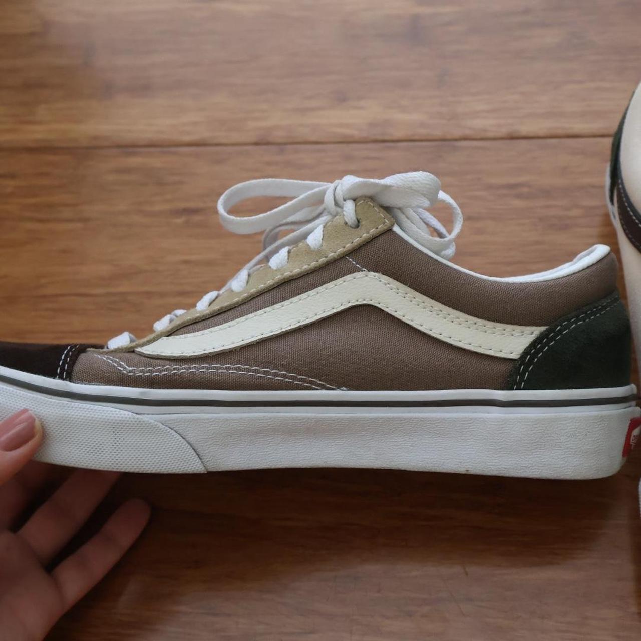 Vans two-tone sneakers size US 7.5 womens mens size... - Depop