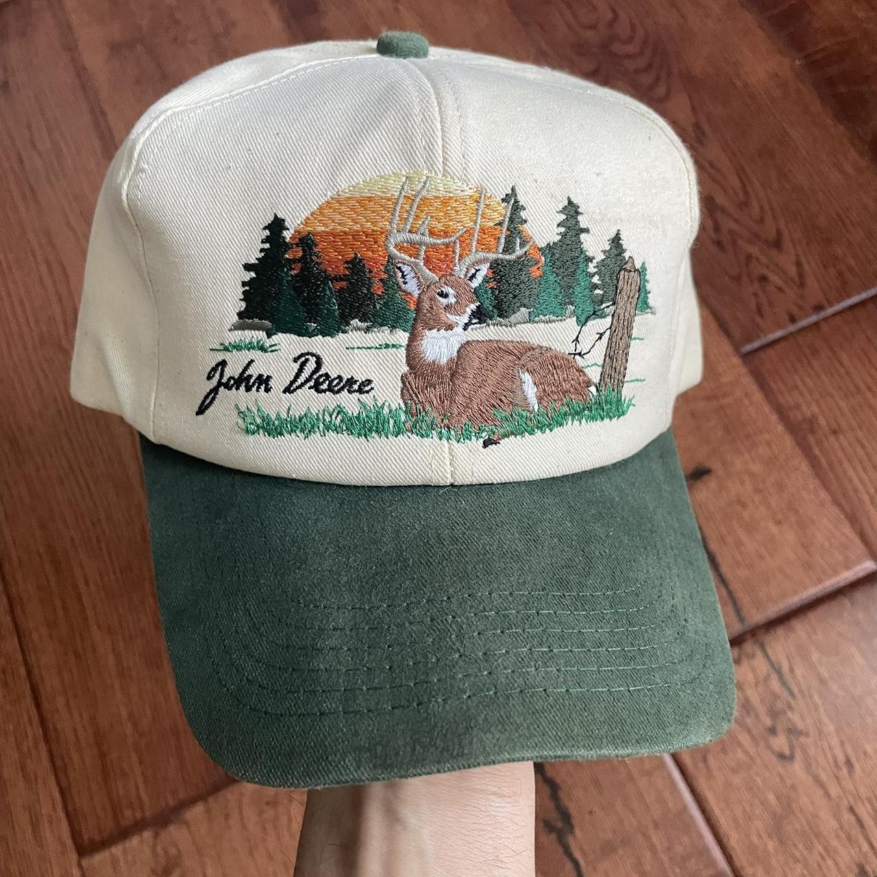 Vintage embroidered John Deere... - Depop