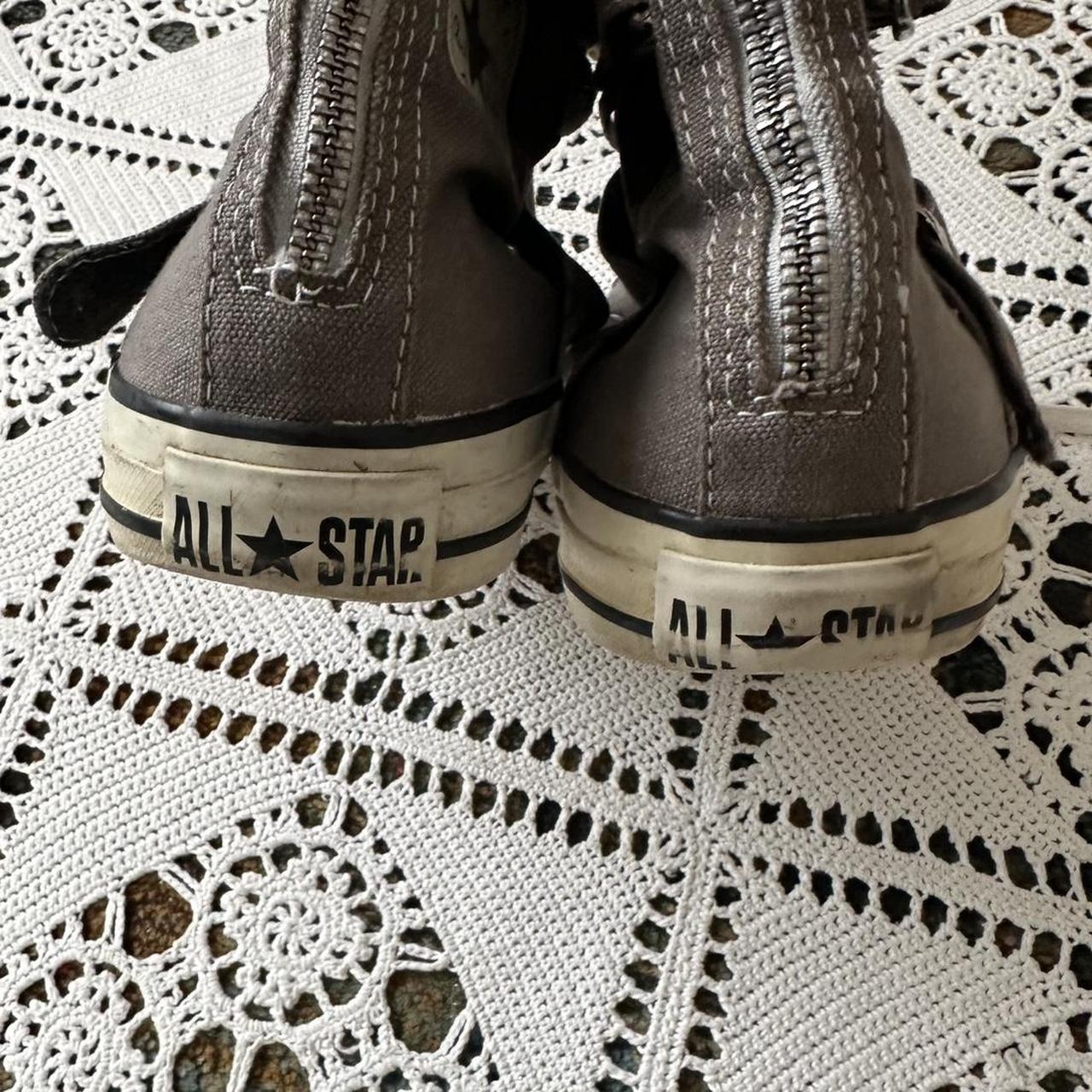 Y2k buckle converse Knee high lace up converse with... | Depop