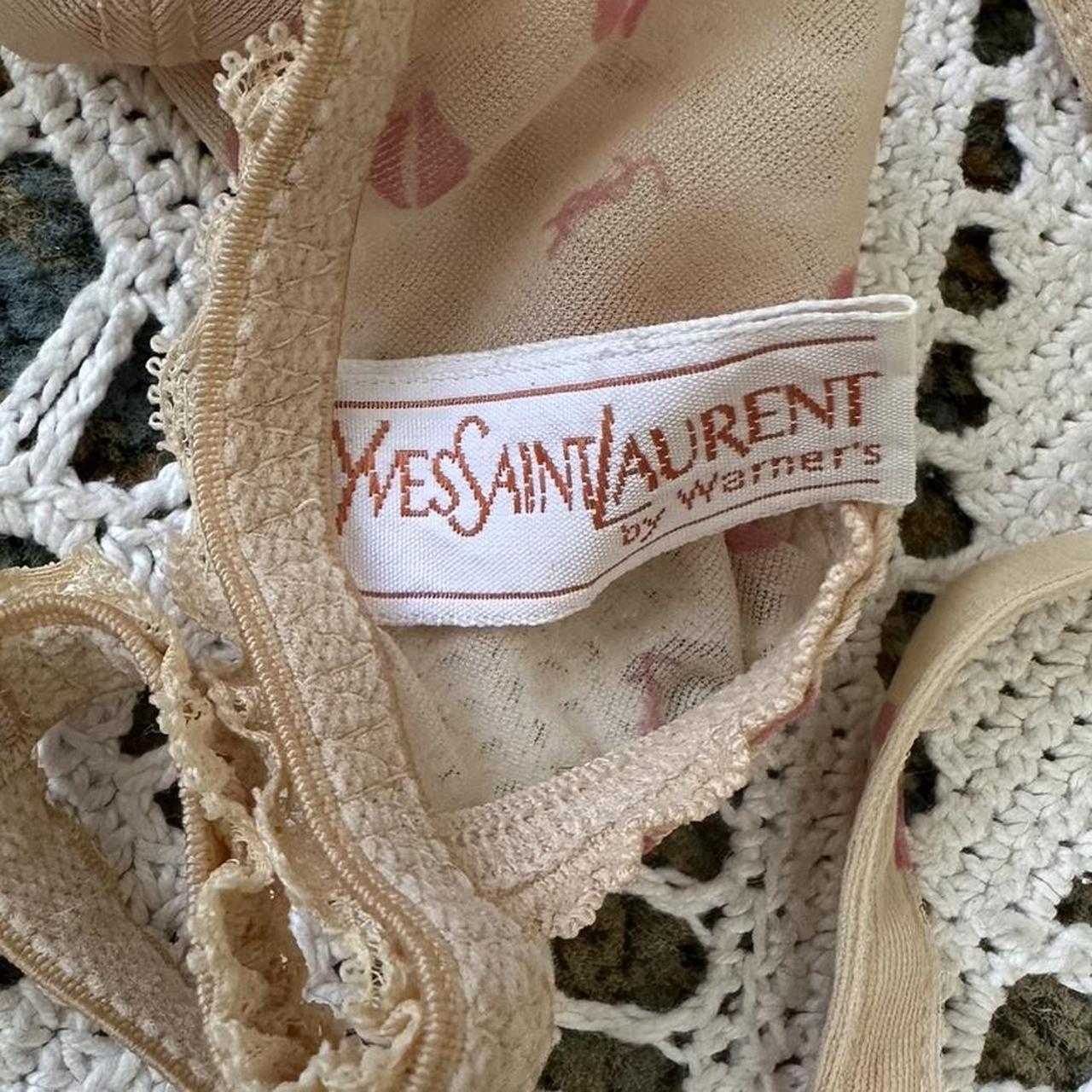Ysl bralette Yves saint Laurent sheer front clasp... | Depop