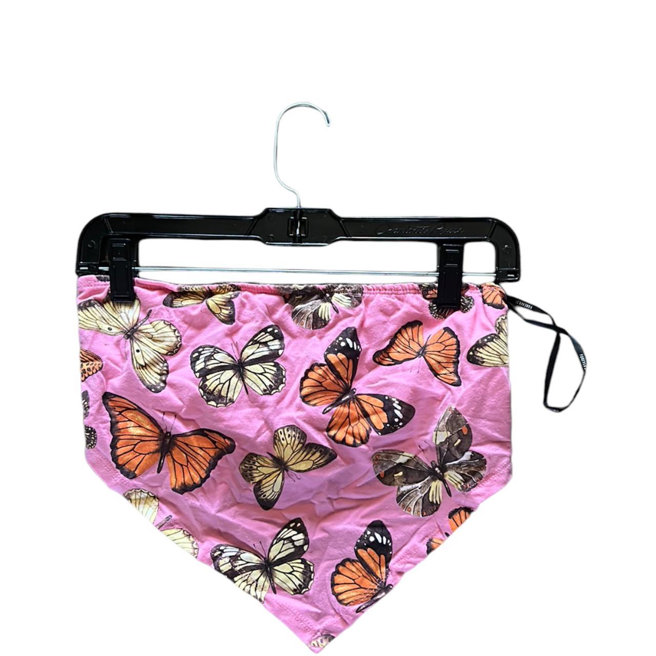 Forever 21 butterfly tube top stretchy - Depop