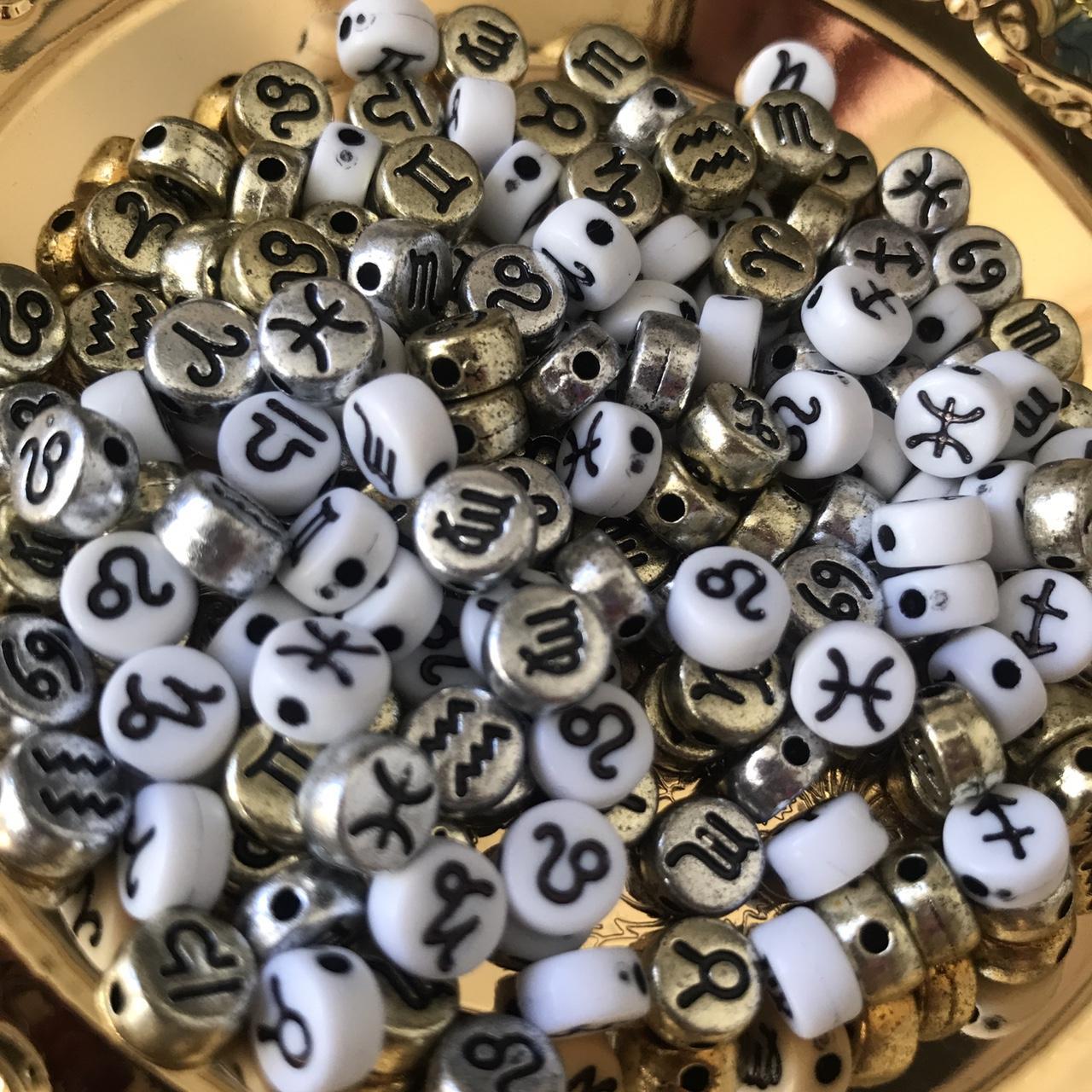 Zodiac beads x 20 You will receive 20 random beads.... - Depop