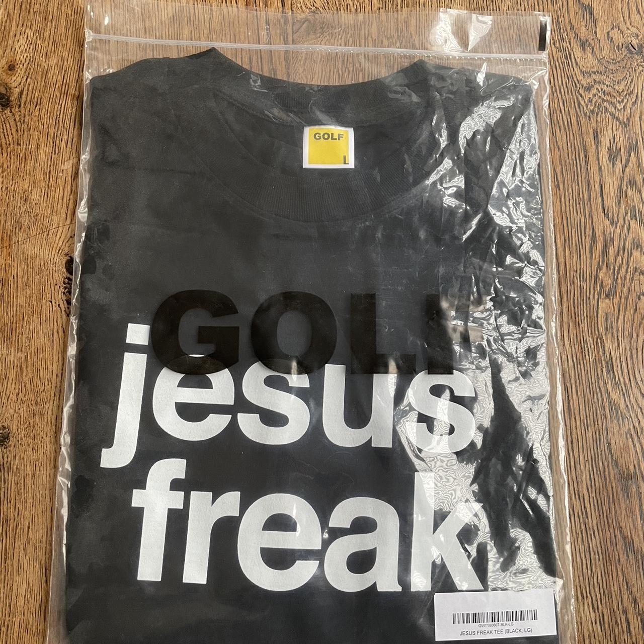 Golf want Jesus freak shirt in black Size large... - Depop